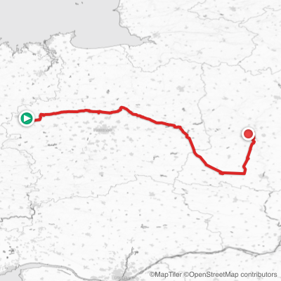 Tour de France 2025 - 3D Route Map